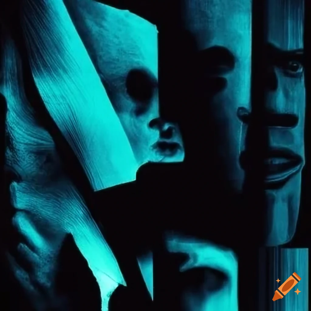 Abstract post punk art on Craiyon