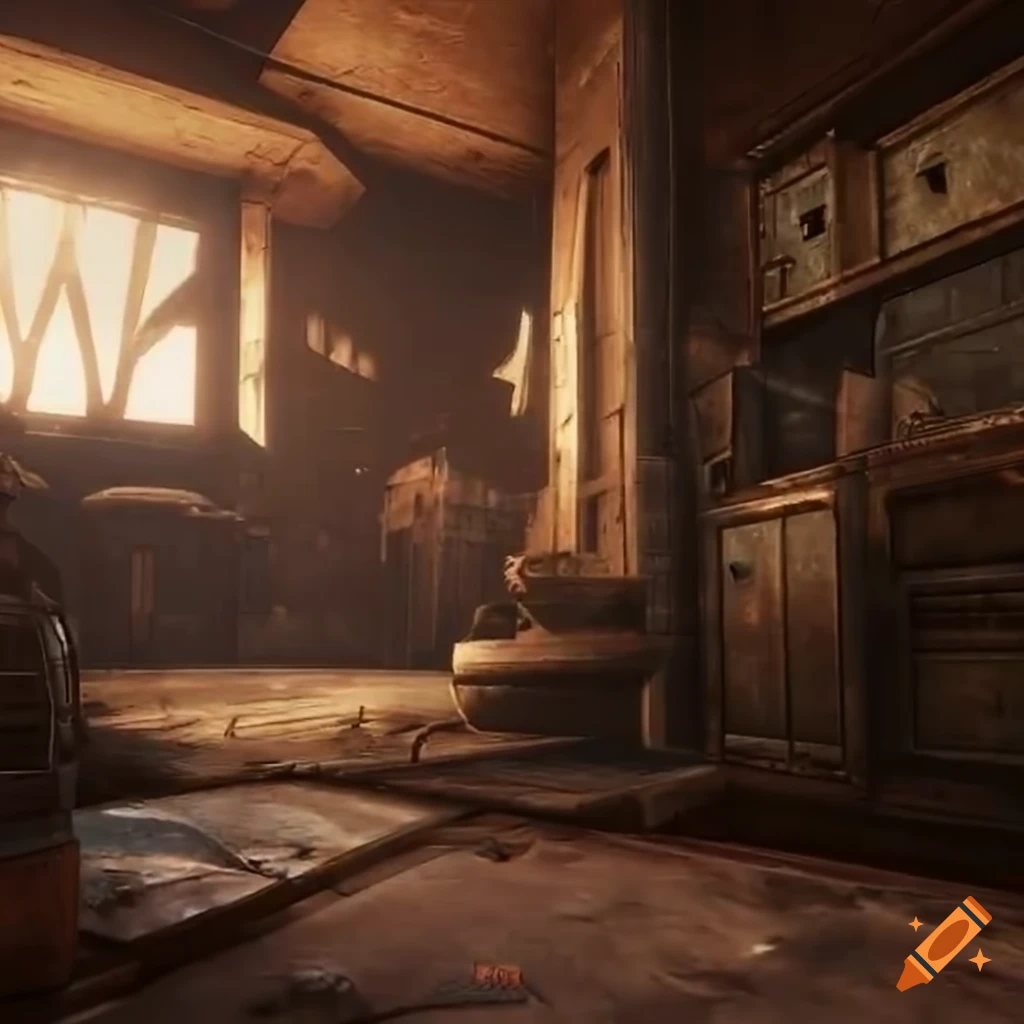 Fallout new vegas house in unreal engine 5 on Craiyon