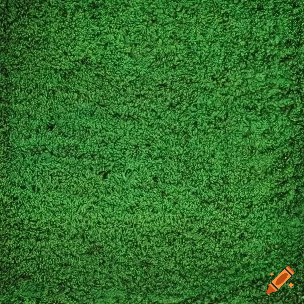 Very old dank green carpet in moss green color on Craiyon