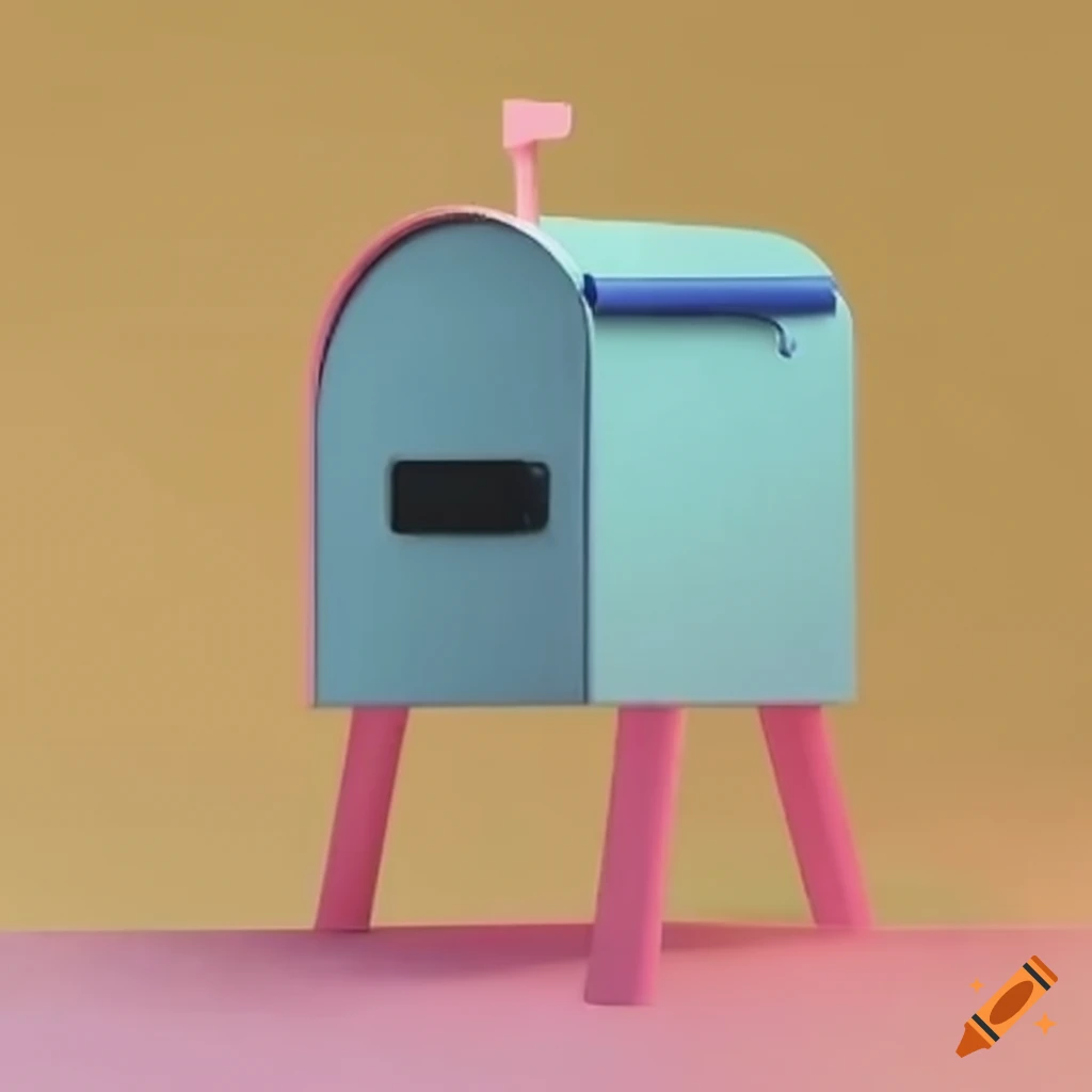 Minimalist cute mailbox on Craiyon