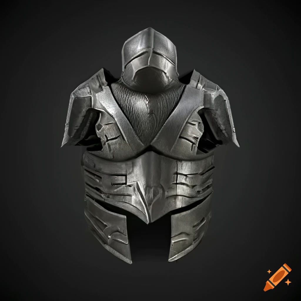 Front view of a deep sea exploration bathyscaphe armor on Craiyon