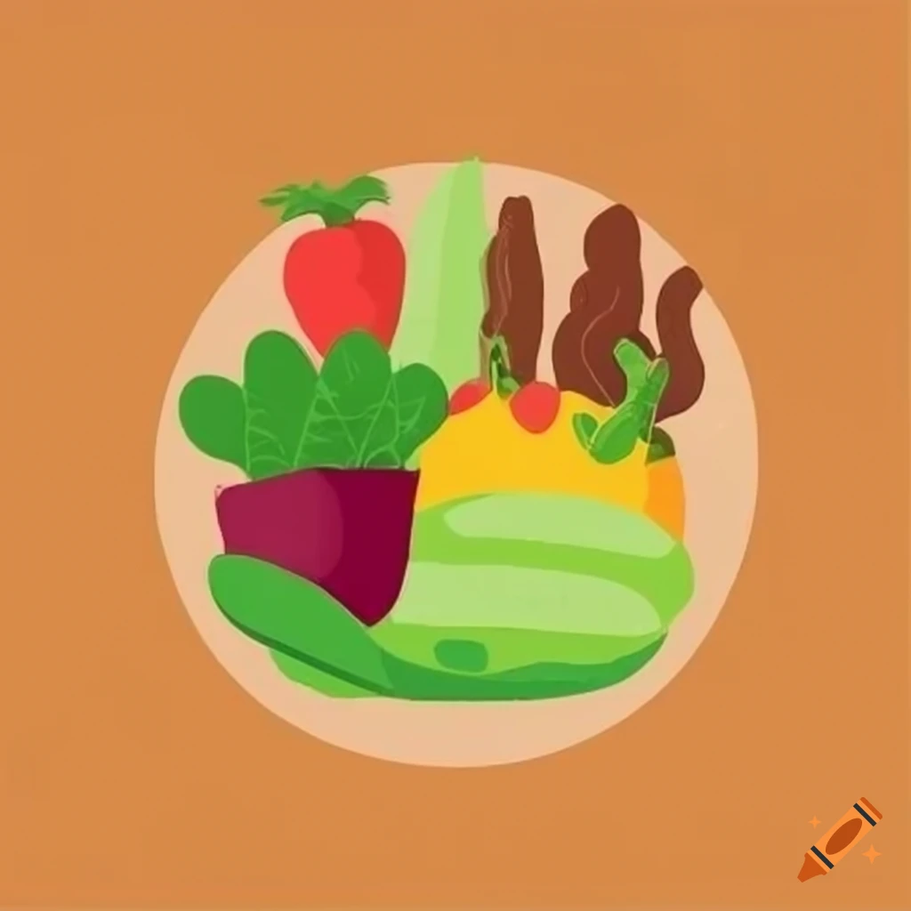Graphic of fresh produce farm on Craiyon