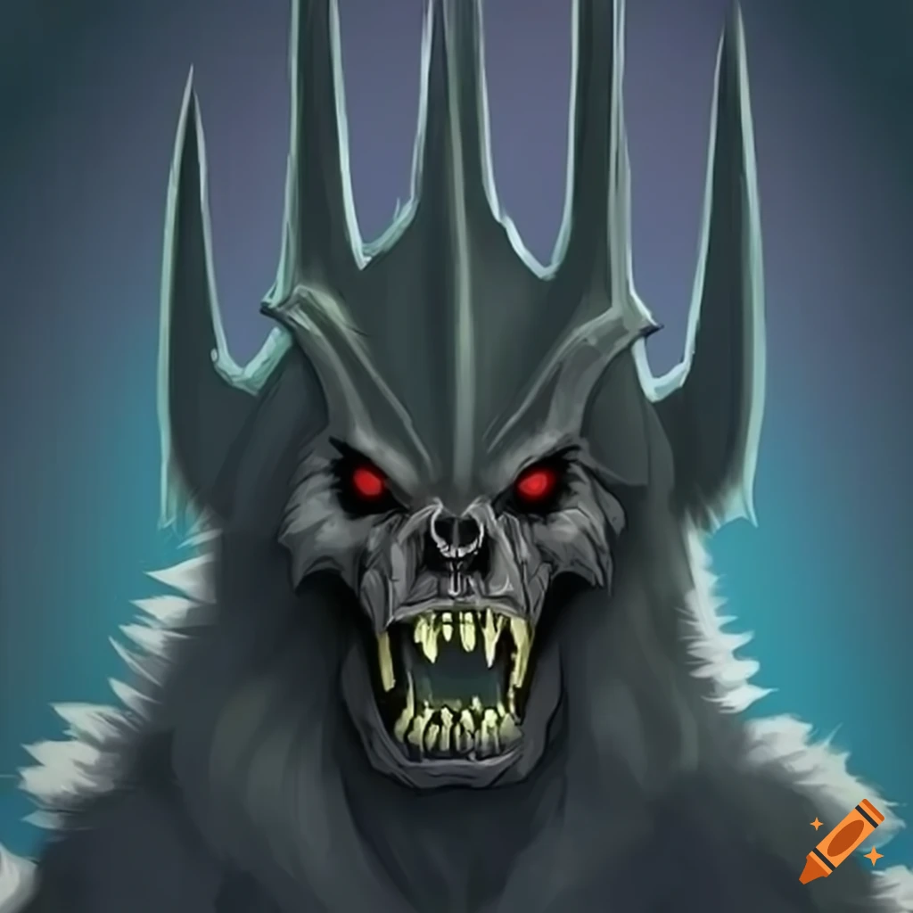 Sauron and skeletor as werewolves on Craiyon