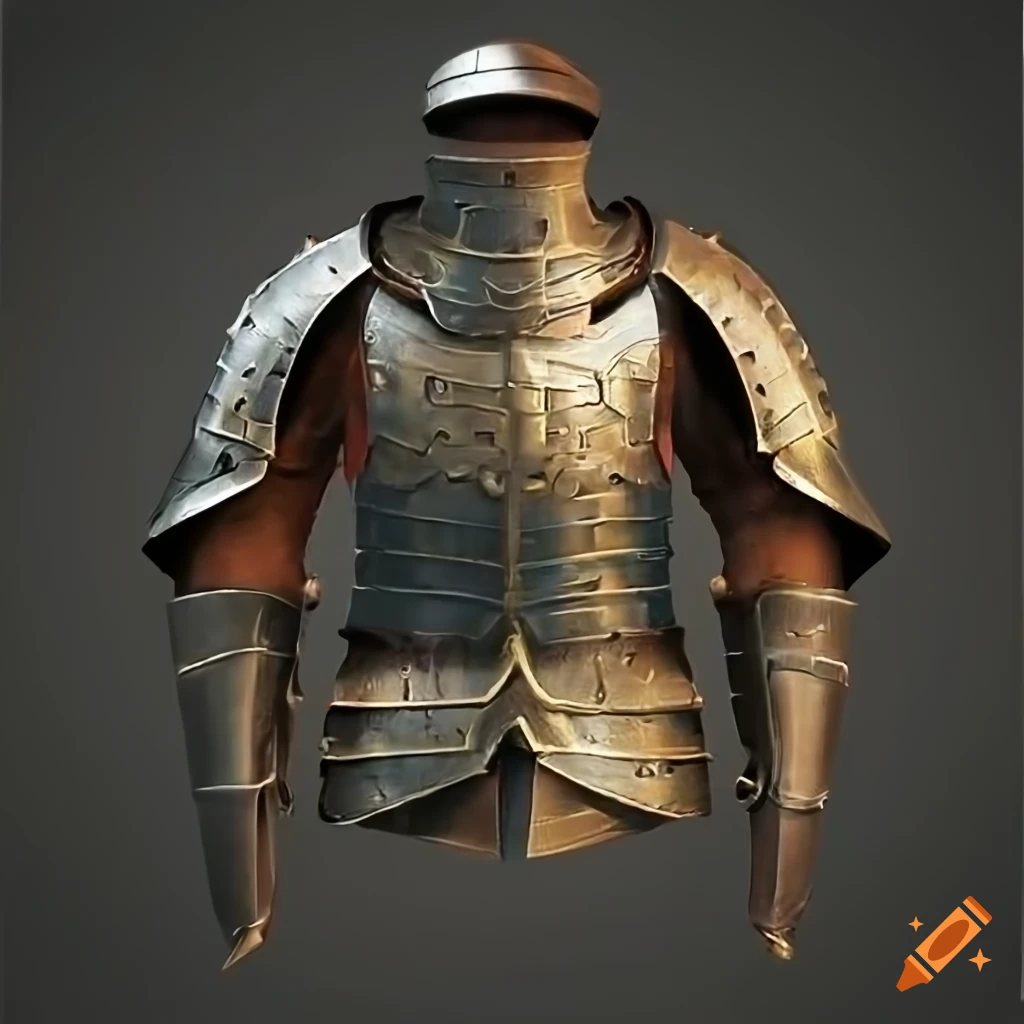 Bathyscathe armor front view on Craiyon