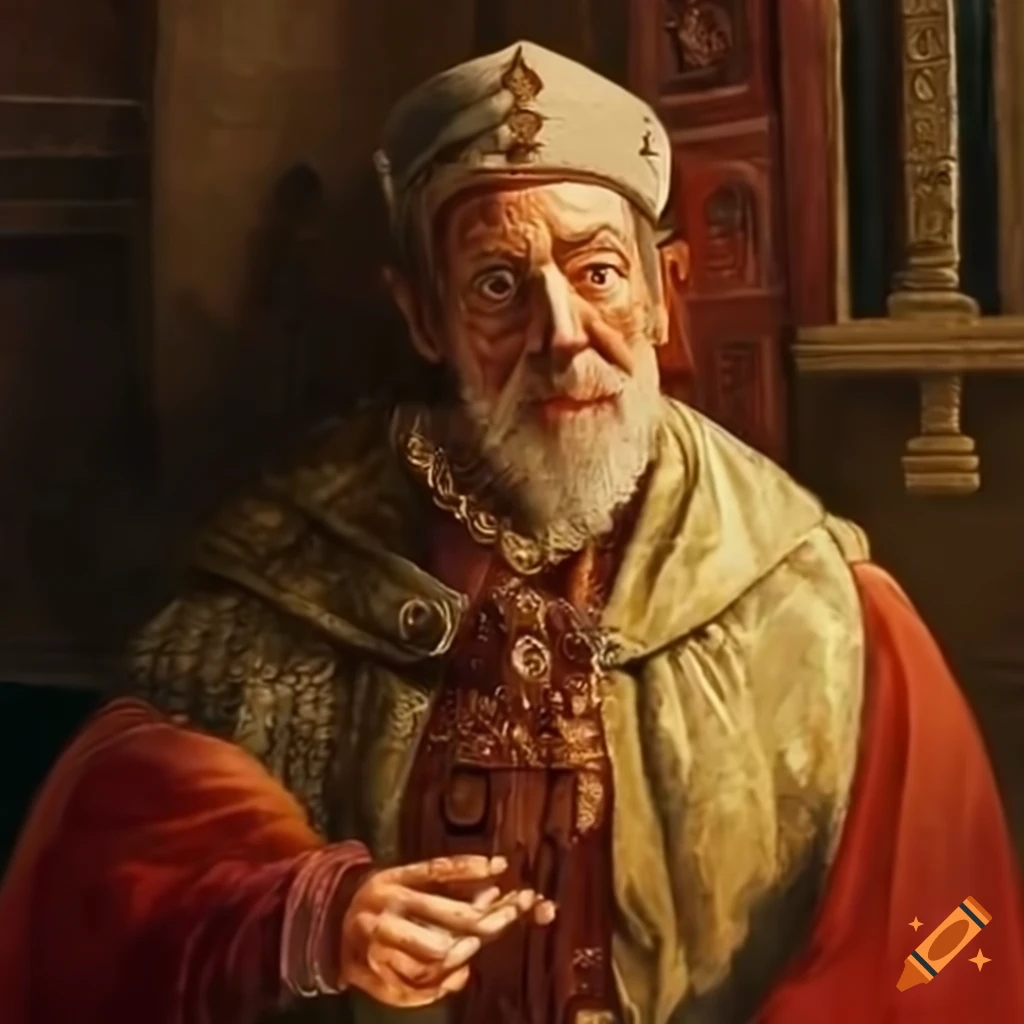 Historically accurate portrayal of an advisor in king david's court on ...