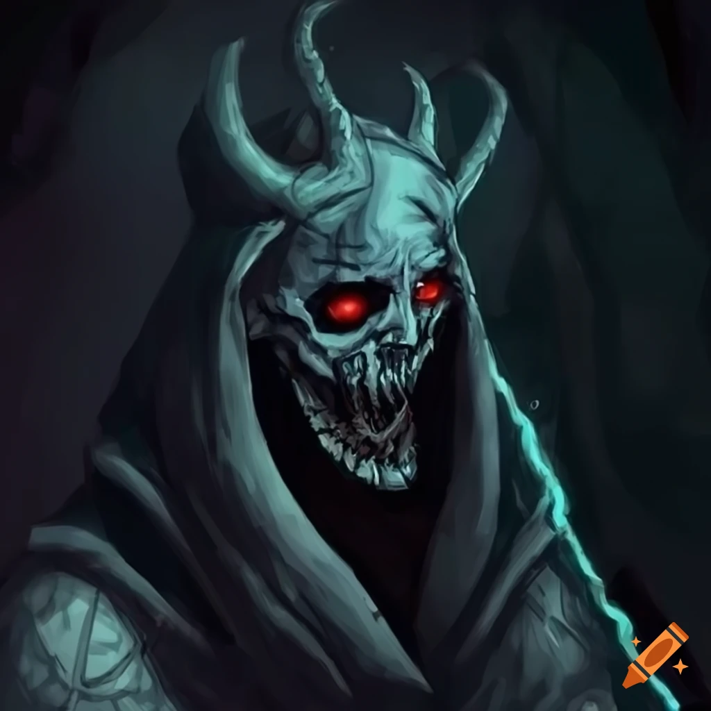 Mysterious black entity in a fantasy setting on Craiyon