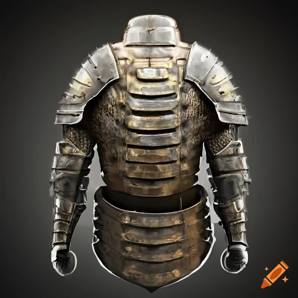 Front view of a bathyscaphe armor on Craiyon