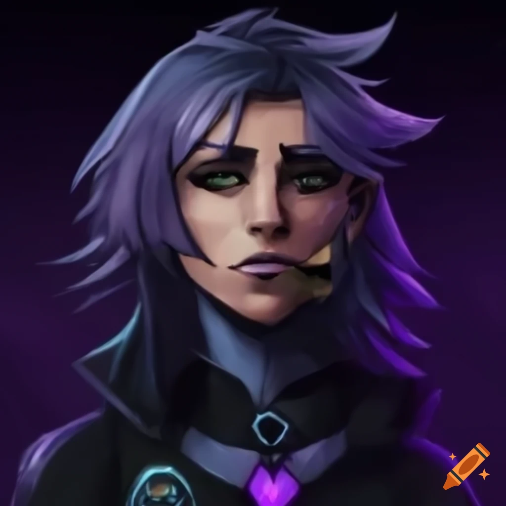 Nix character from brawlhalla in a realistic close-up on Craiyon