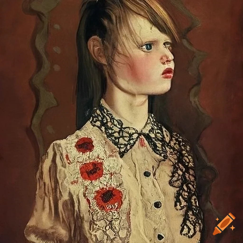 Fashion poster featuring a girl in unique attire by Miu Miu in Milan ...