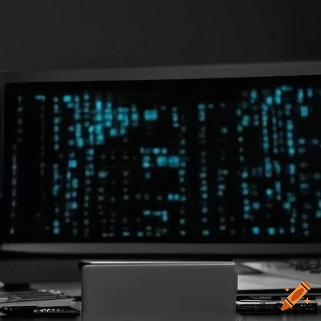 Workspace with internet screens on Craiyon