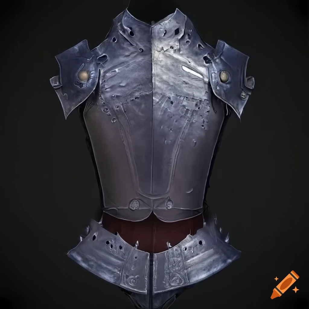 Gothic bathyscathe armor front view on Craiyon