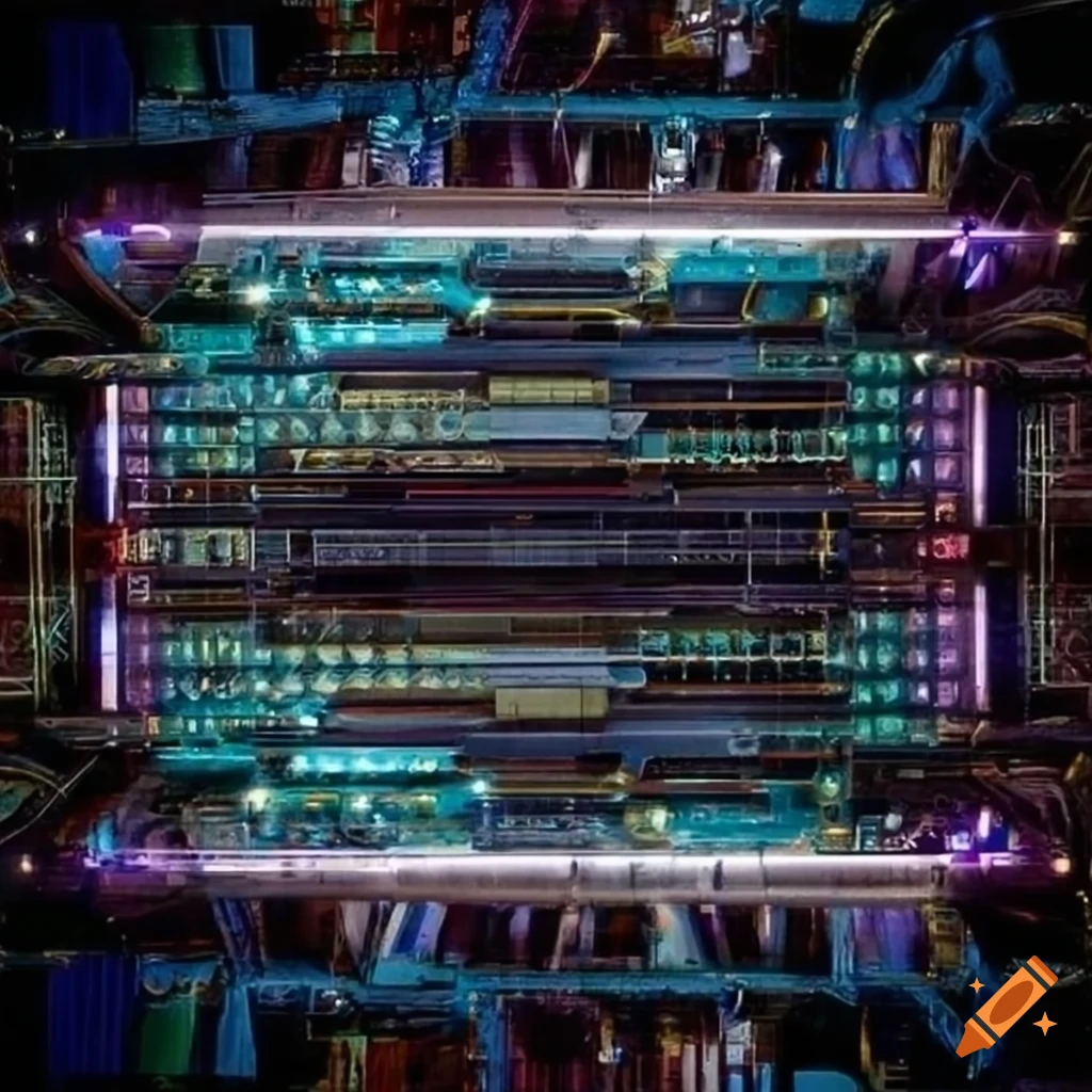 Quantum computing background for online store on Craiyon