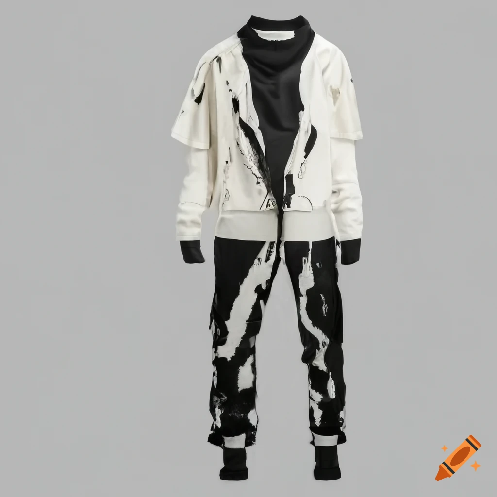 Maison Margiela old school full body white & black birch tree texture ...
