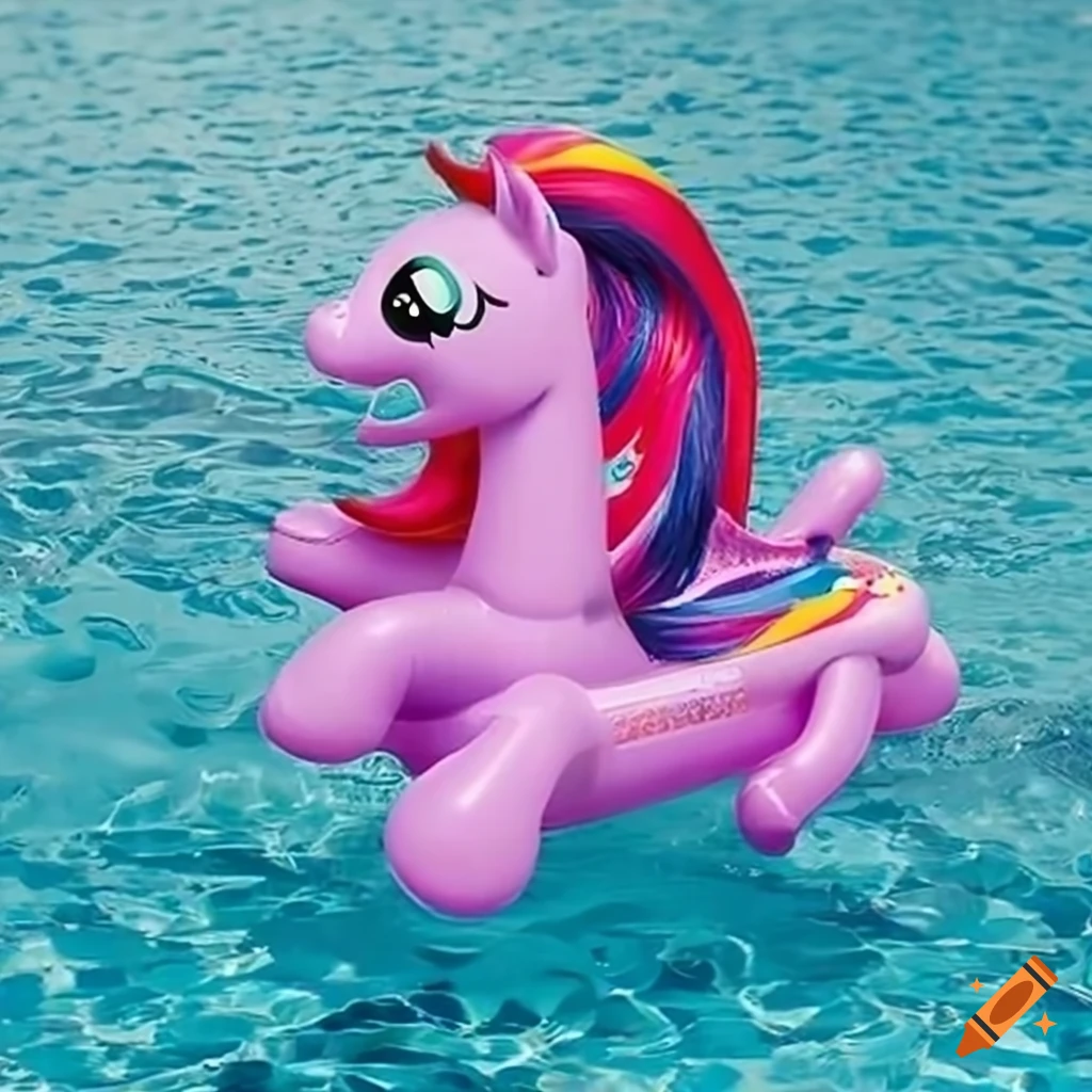 Inflatable my little pony pool toy on Craiyon