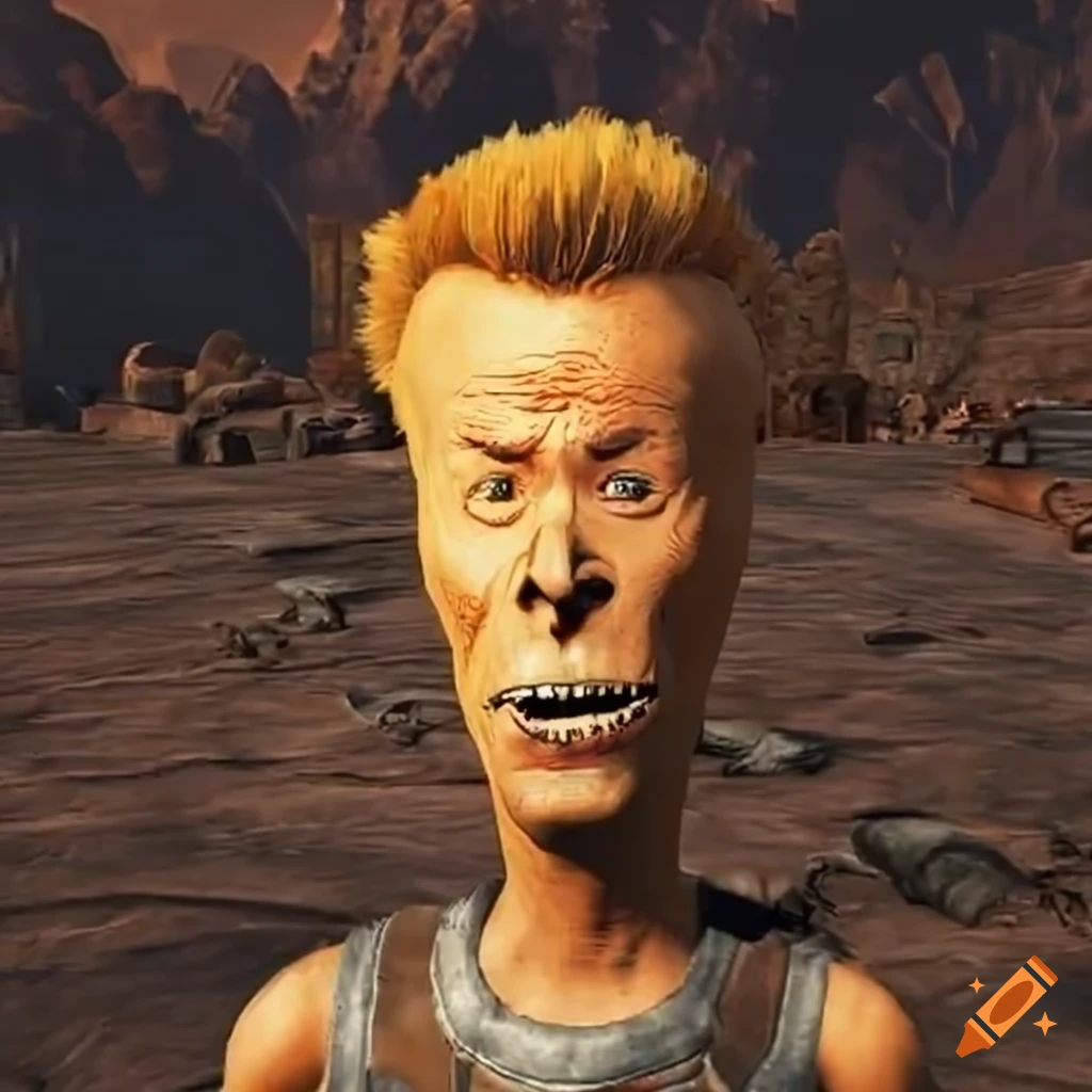 Beavis and butthead characters in fallout new vegas on Craiyon