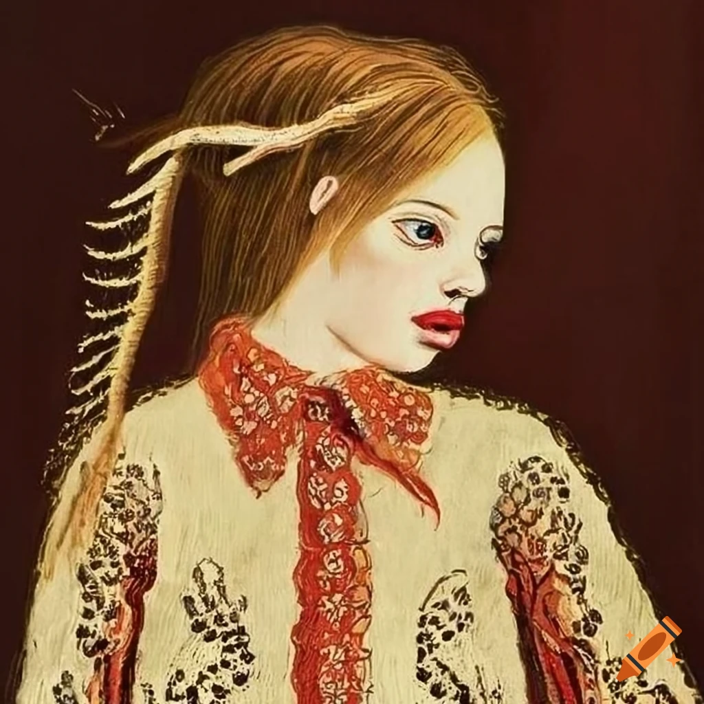 Girl wearing spike and teeth patterned shirt in paris, inspired by hugo ...