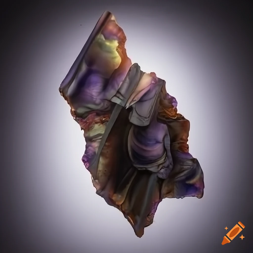 Abstract art with fluidity, fragmentation, and discordant harmony on ...