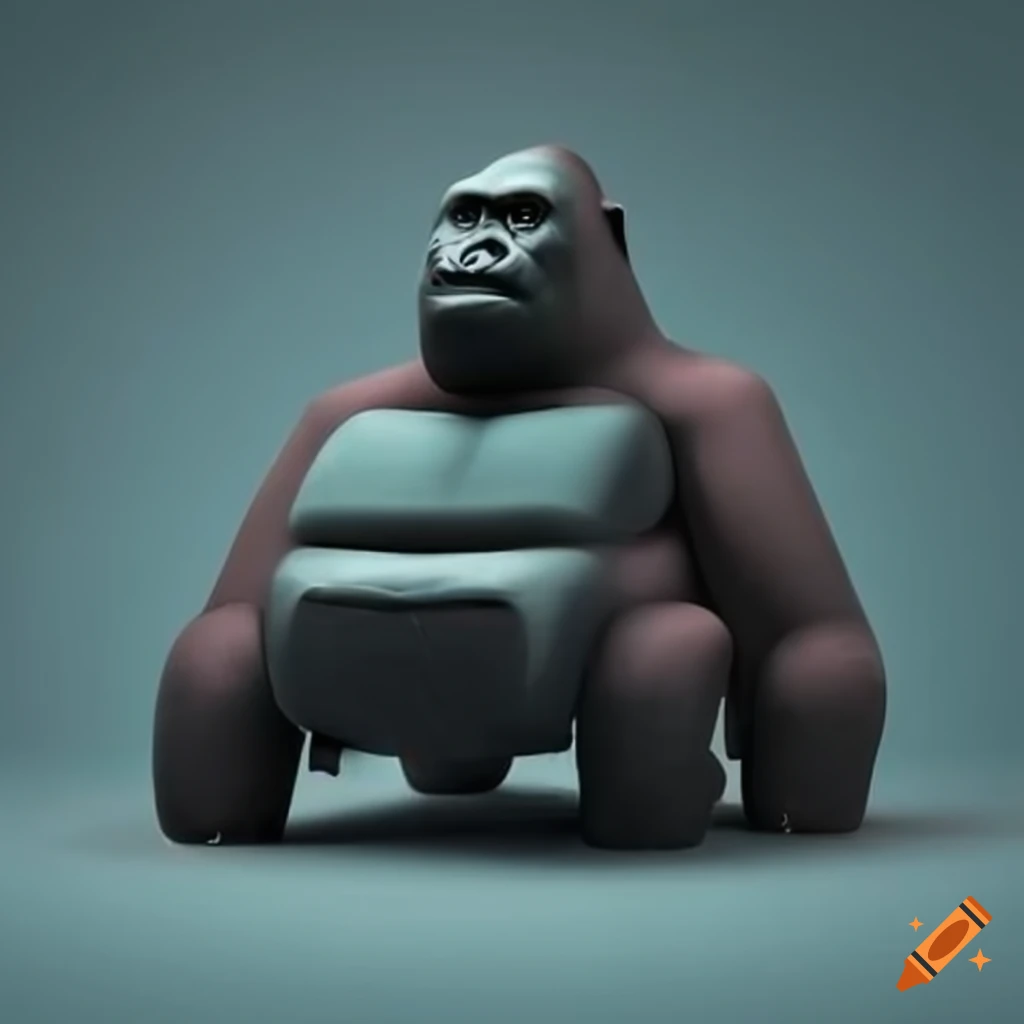 Gorilla car on Craiyon