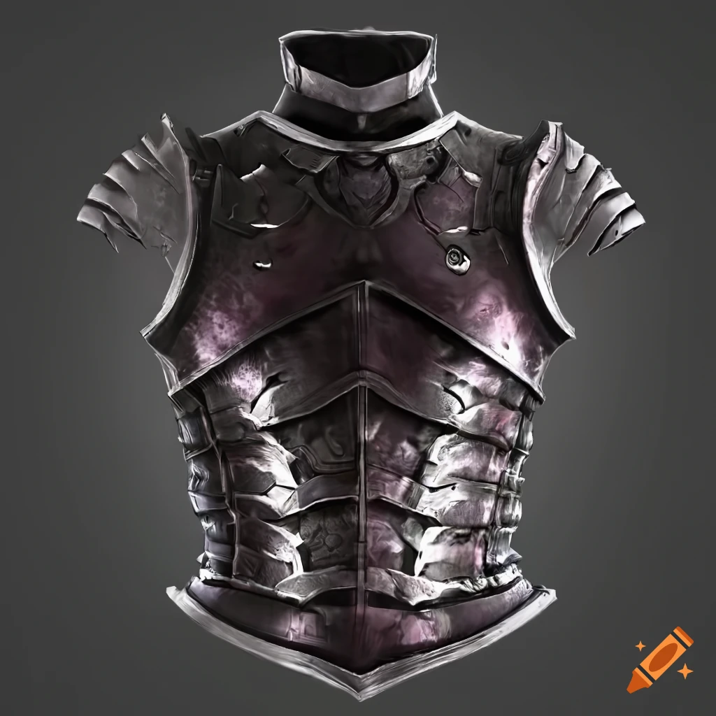 Gothic astral bathyscathe armor front view on Craiyon