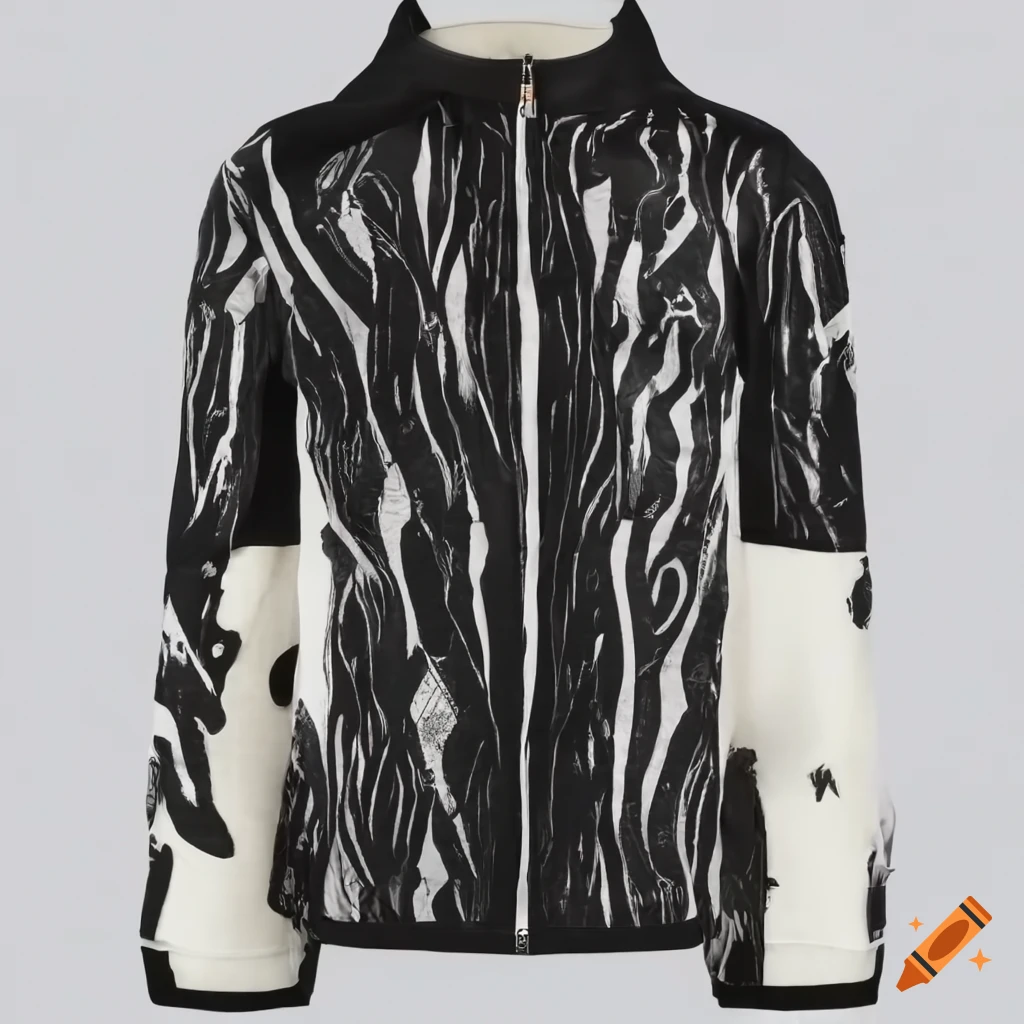 Black and white birch texture tennis tracksuit by maison margiela on ...