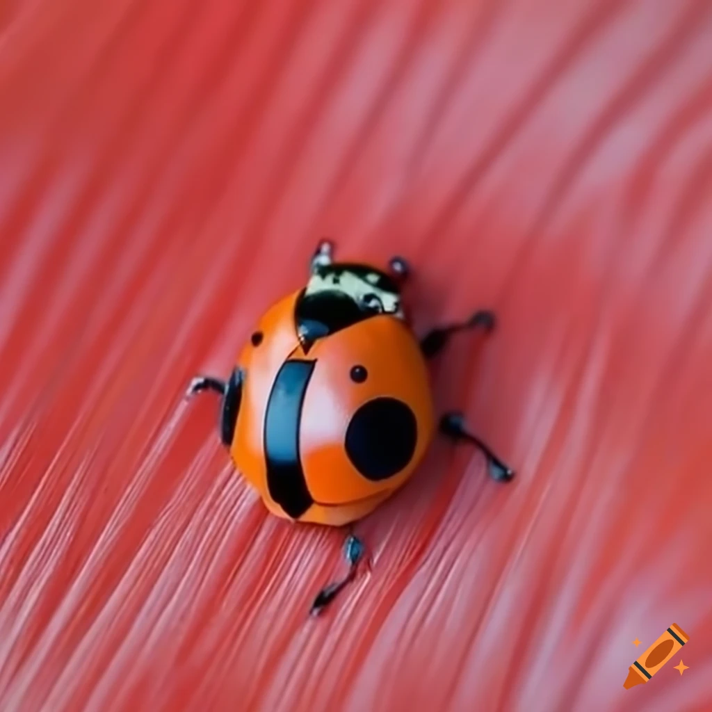 Robot ladybug viewed from above on Craiyon