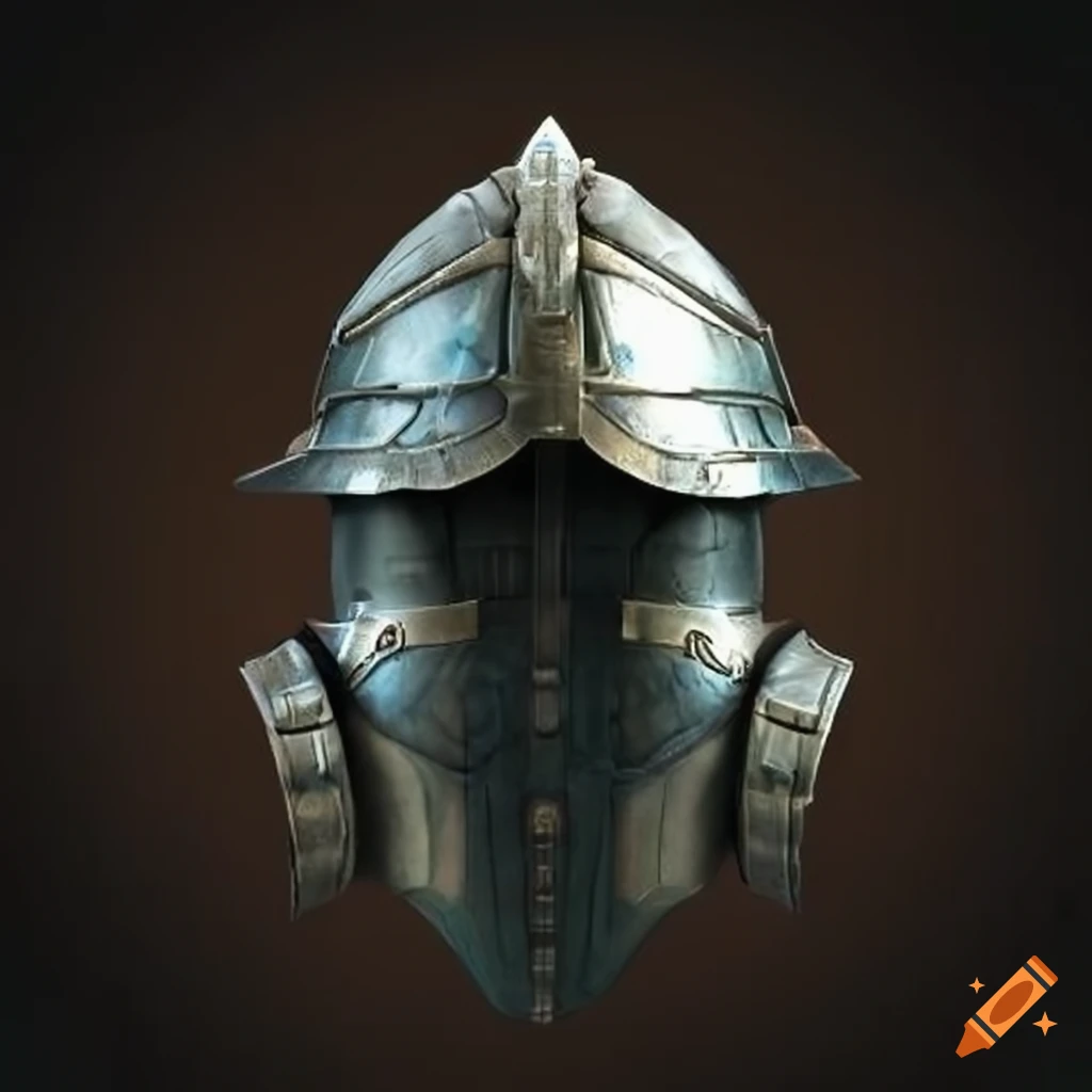 Front view of bathyscaphe armor on Craiyon