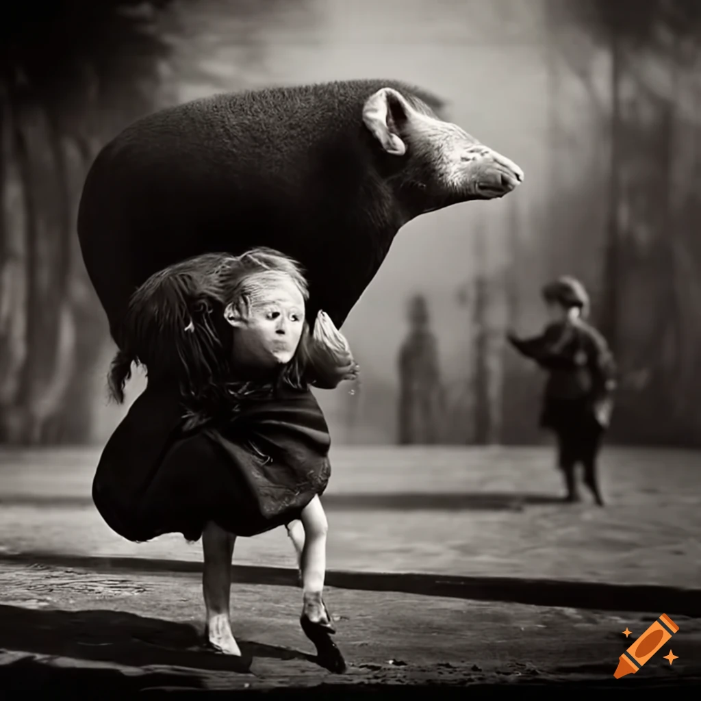 Eadweard muybridge pig ride sequence on Craiyon