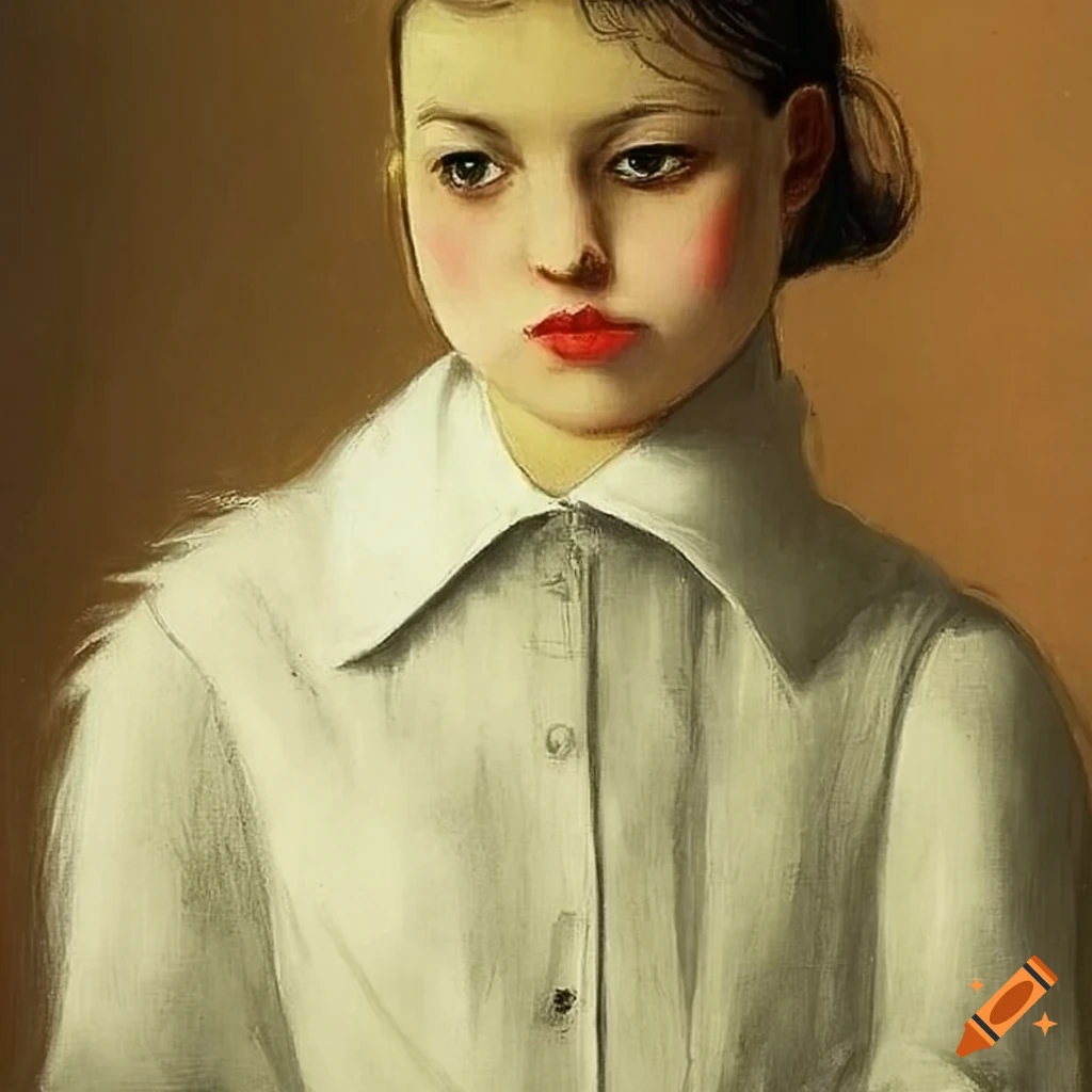 Girl in white skirt by Chanel with a teeth and spikes theme, inspired ...