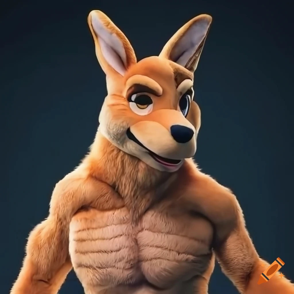 Detailed close up of a male employee wearing a full body muscle ...