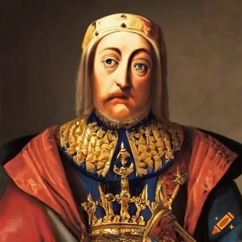 Portrait of louis ix of france and blanche of castile on Craiyon