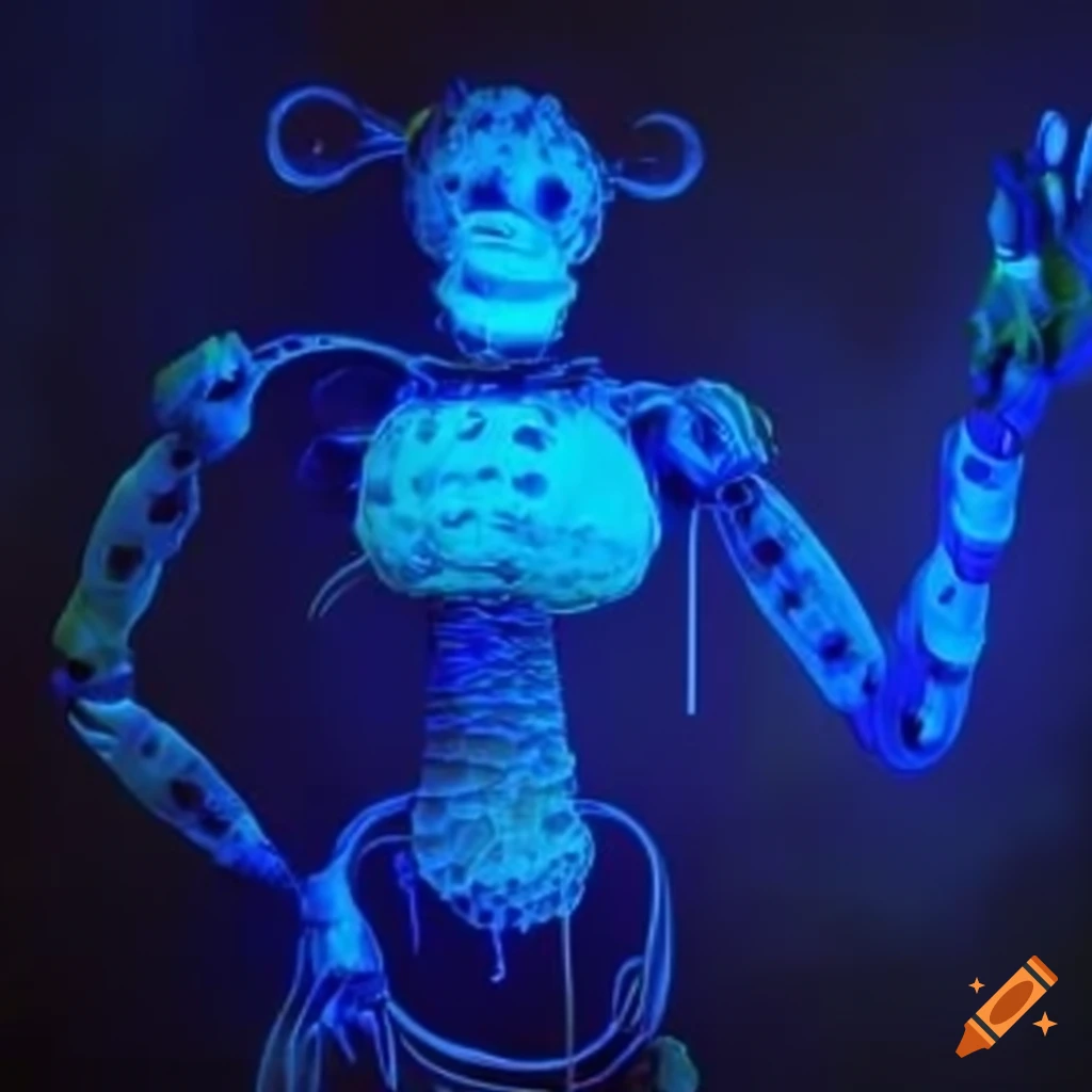 Glowing bioengineered biopunk on Craiyon