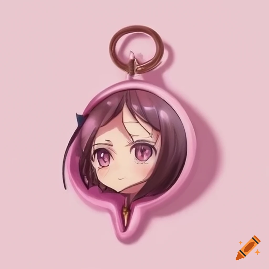 Sakura keychain on Craiyon