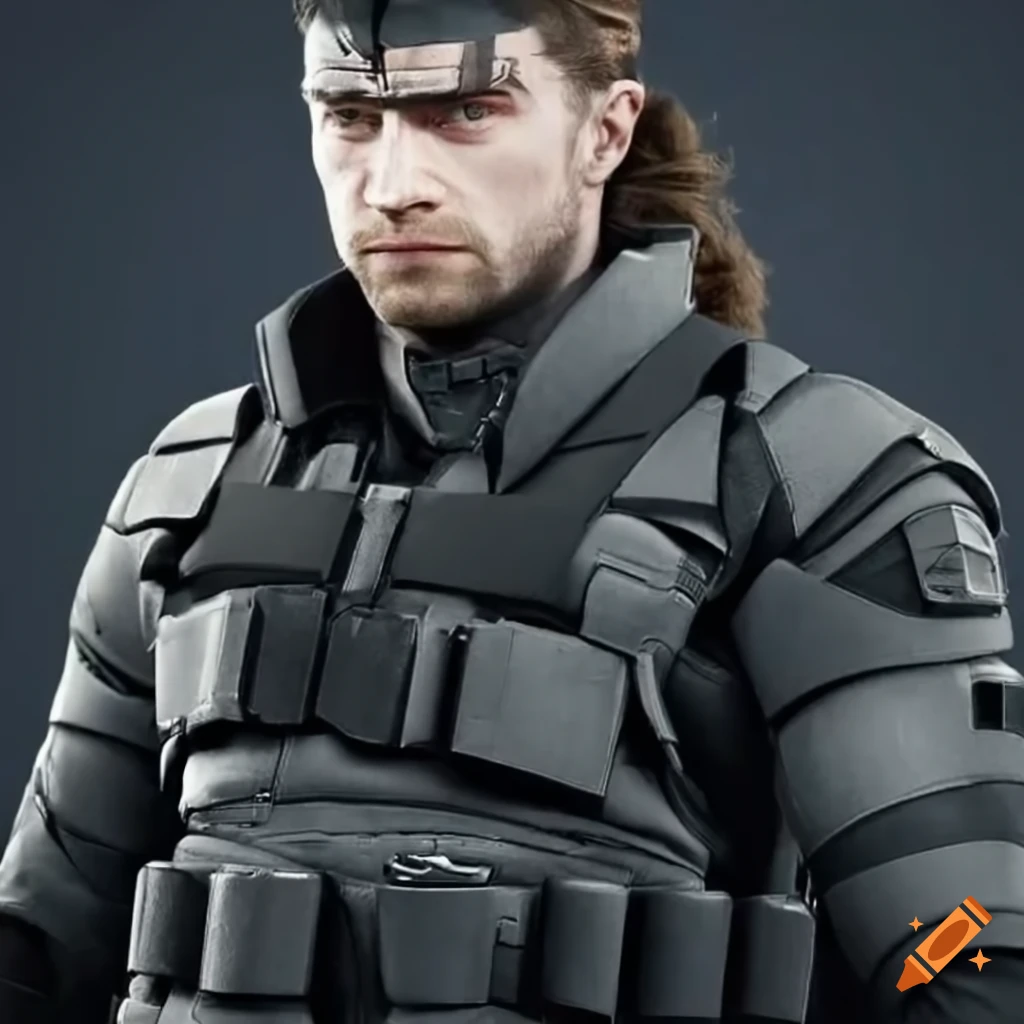 Daniel radcliffe as solid snake in sleek tactical gear with cool grey ...
