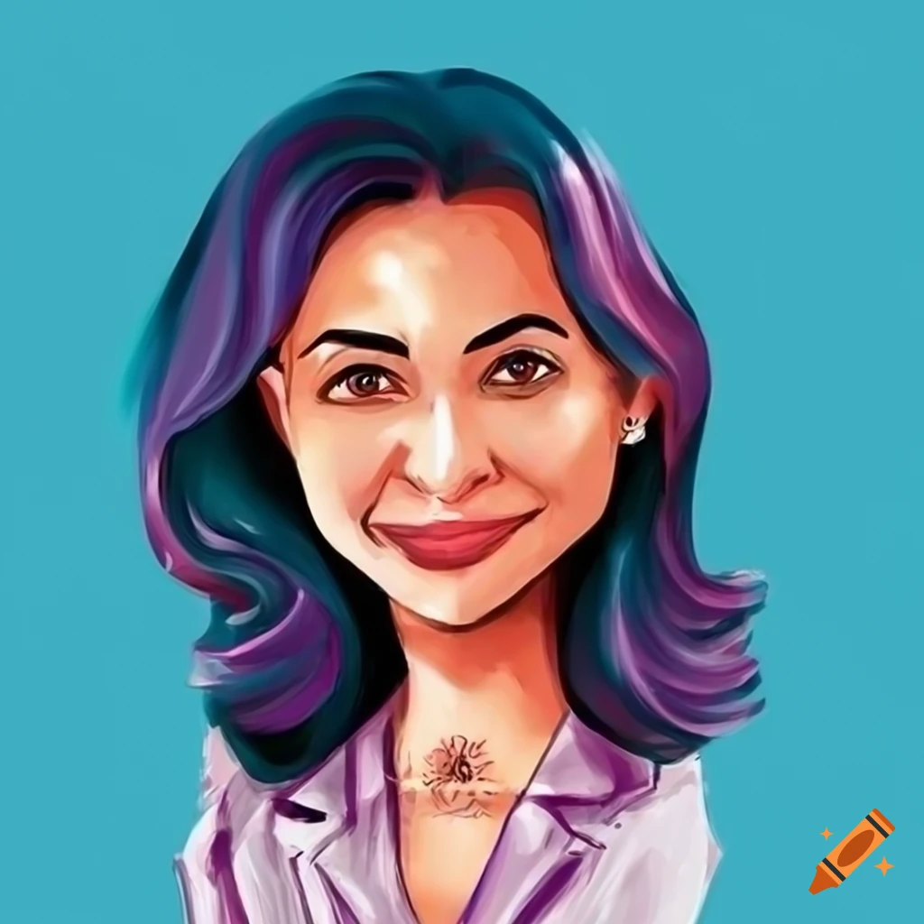 Drawing of mayor paloma aguirre on Craiyon