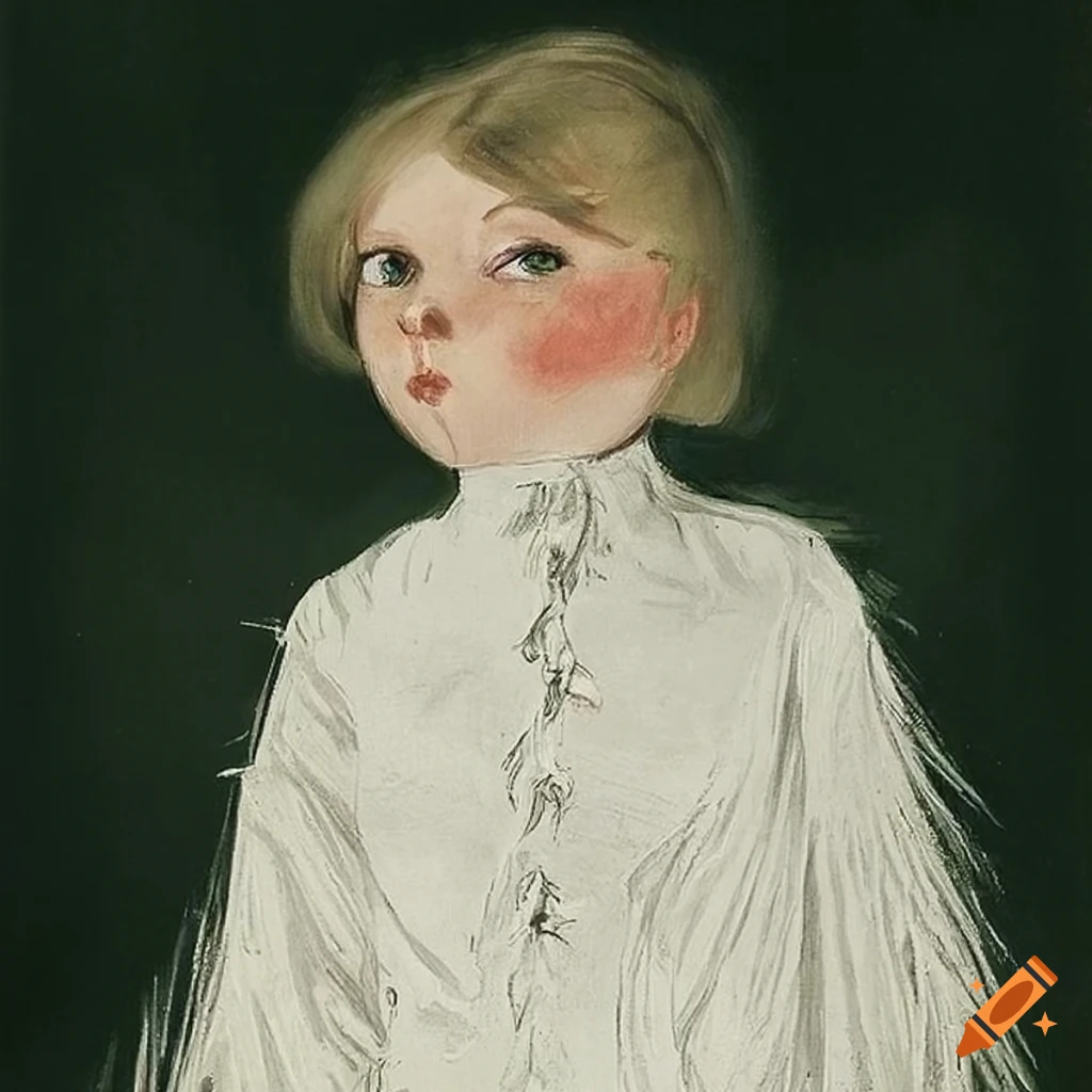 Girl wearing white clothes by chanel with teeth and spikes in a hugo ...