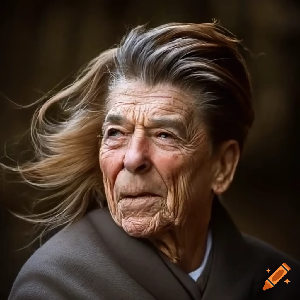 Politician with windswept hair on Craiyon