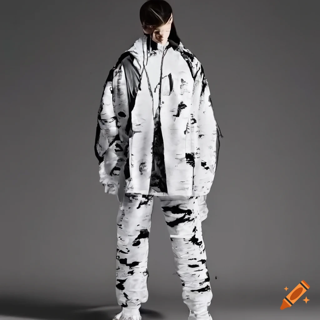 Raf simons old school full body white & black birch tree texture street ...