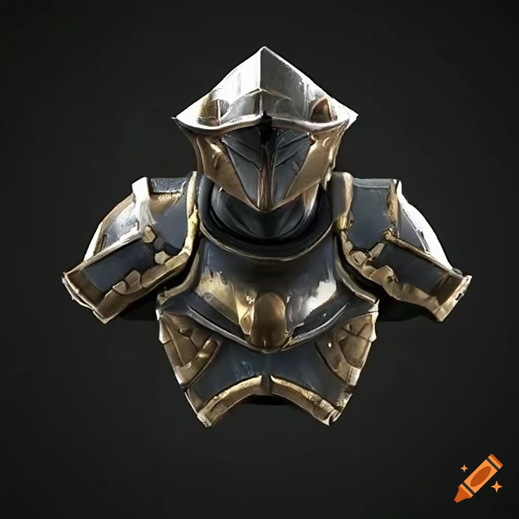 Front view of a bathyscaphe armor on Craiyon