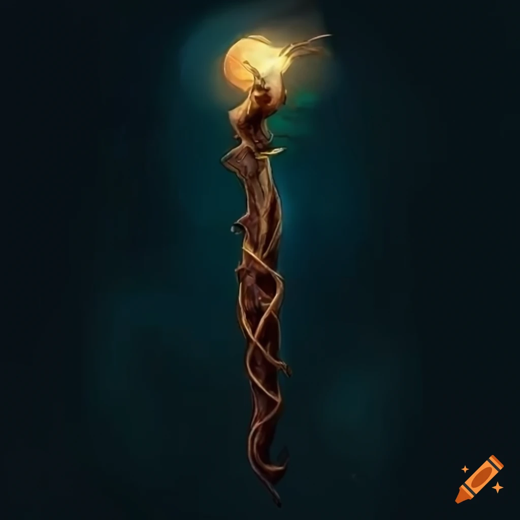 Nature magic staff for dnd (dungeons and dragons) on Craiyon