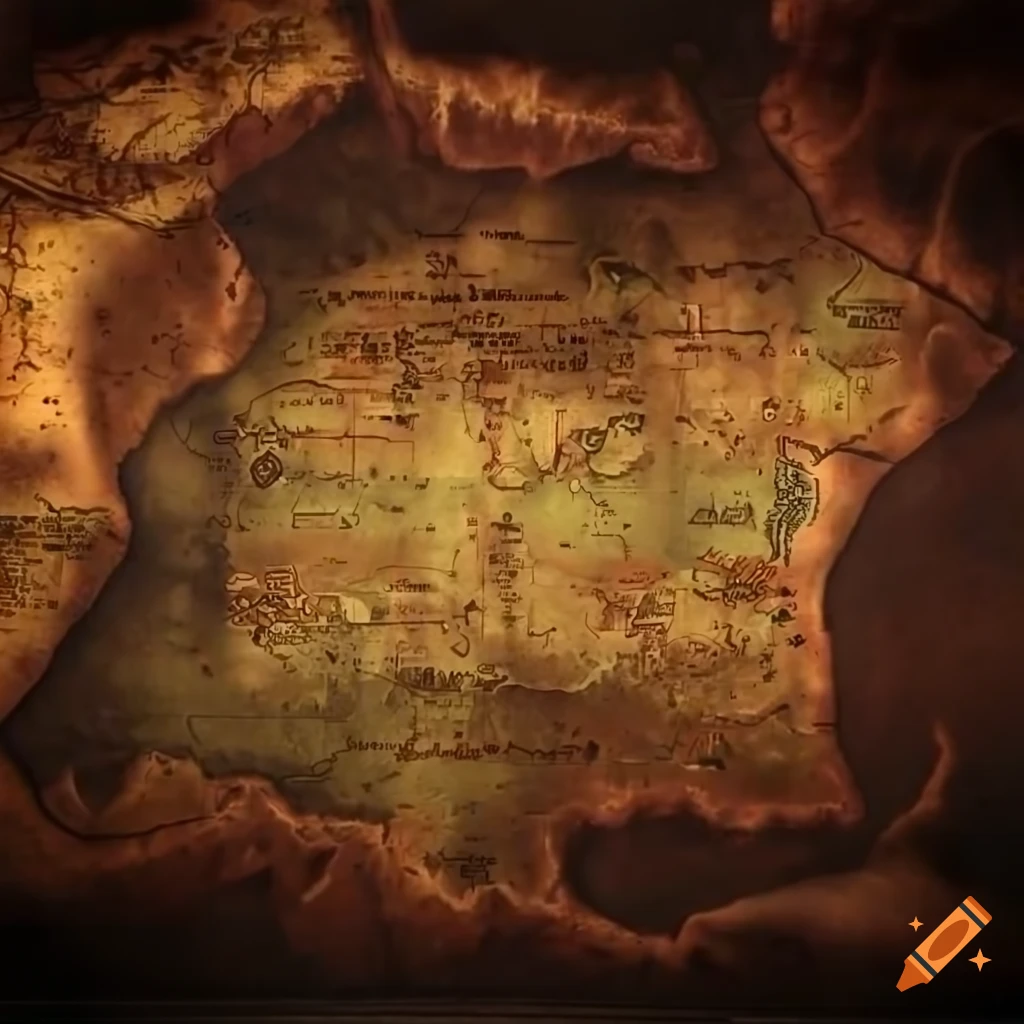 Fallout-style maps on Craiyon