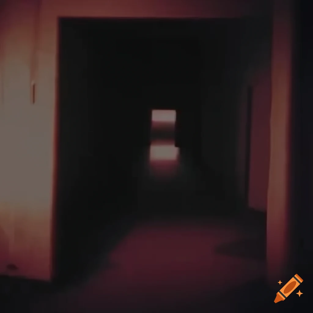 Outdoor liminal space with low quality VHS aesthetic on Craiyon