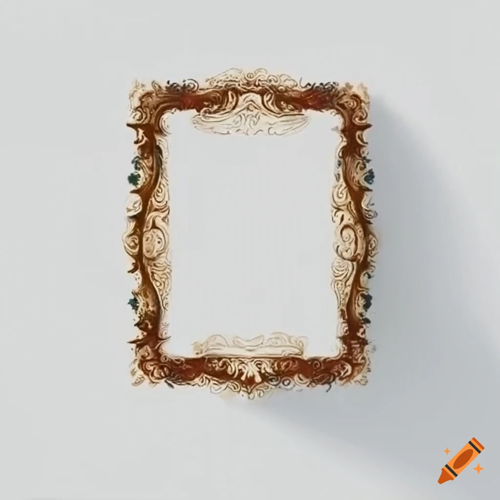 Greek mythology inspired border on white background, 6x4 dimensions on ...