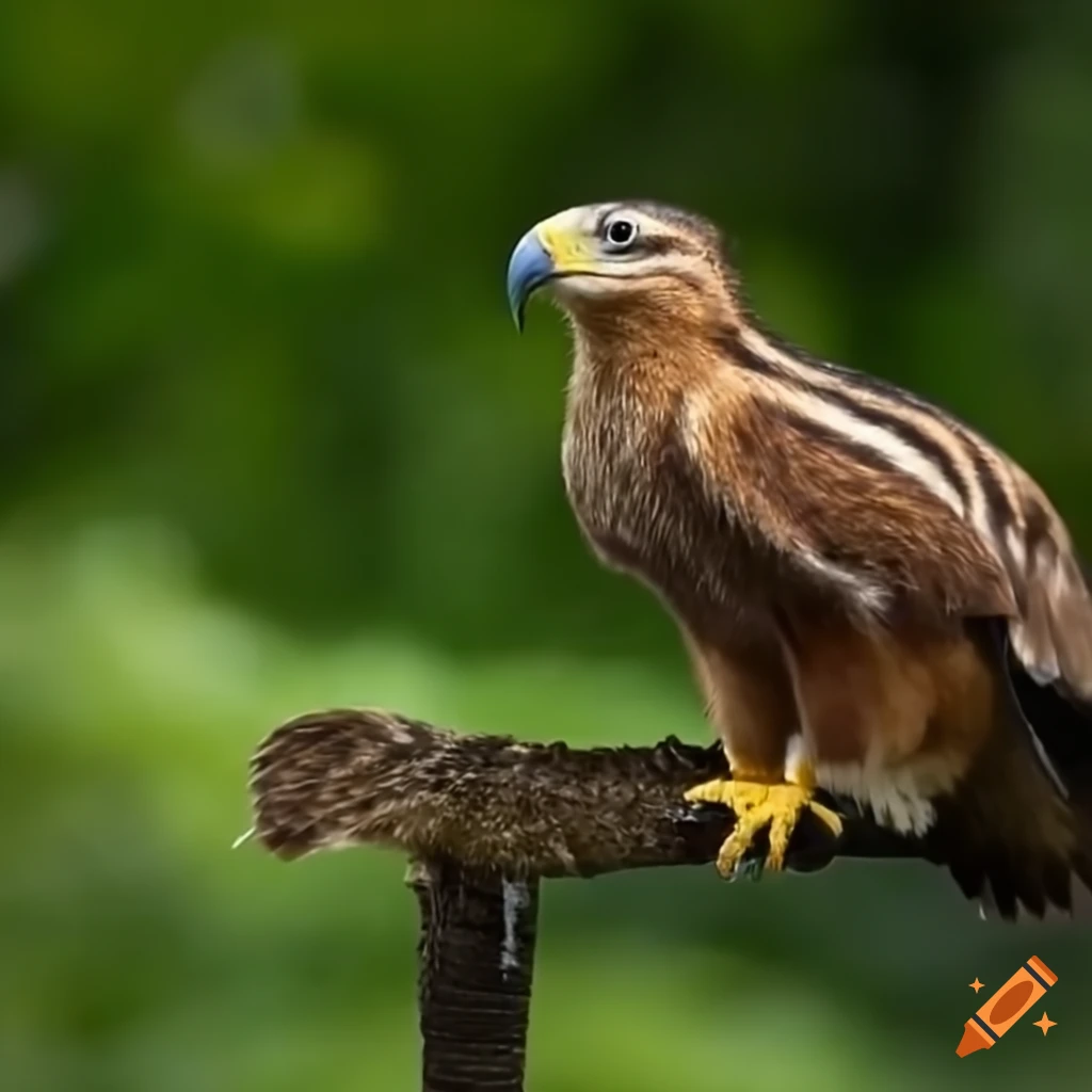Chipmunk riding an eagle on Craiyon