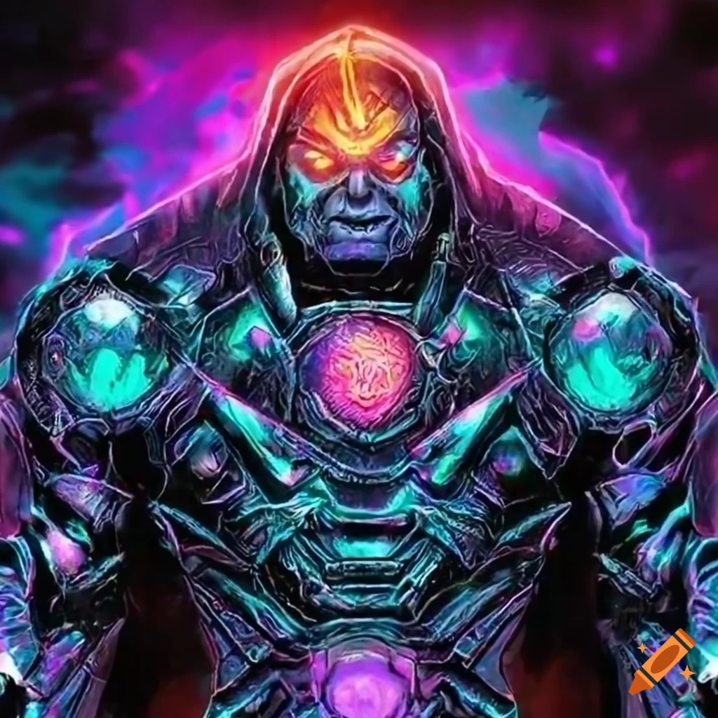 Iridescent art of lord zedd darkseid on Craiyon