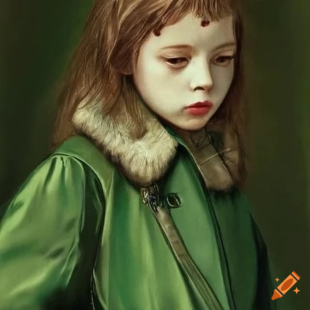 Girl wearing marni aviator jacket and green silk pants, inspired by ...