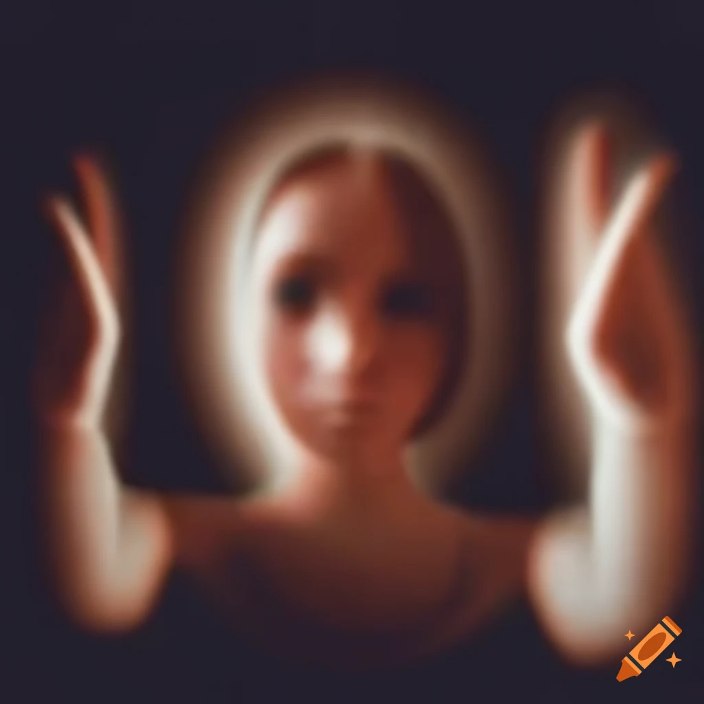 Radial blur window with arms and hands on Craiyon