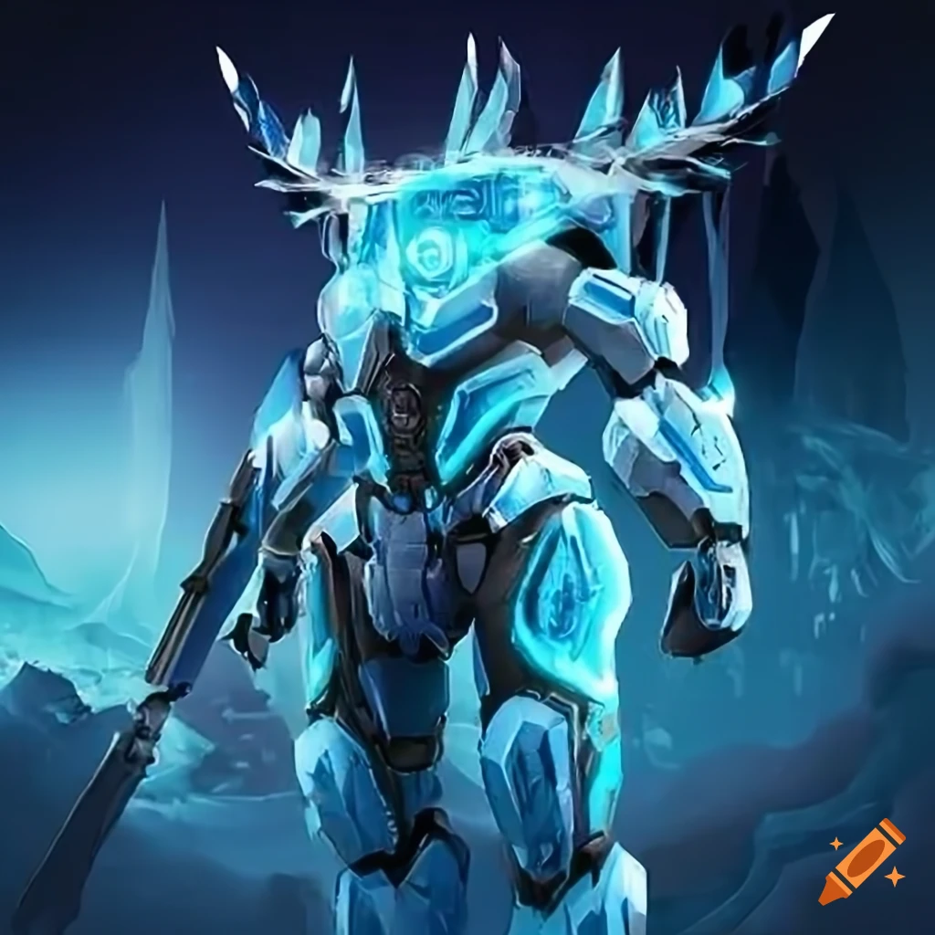 Ice mecha on Craiyon
