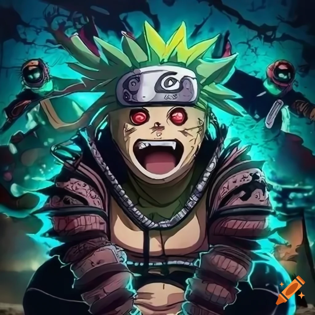 Dorohedoro naruto toad boss poster on Craiyon