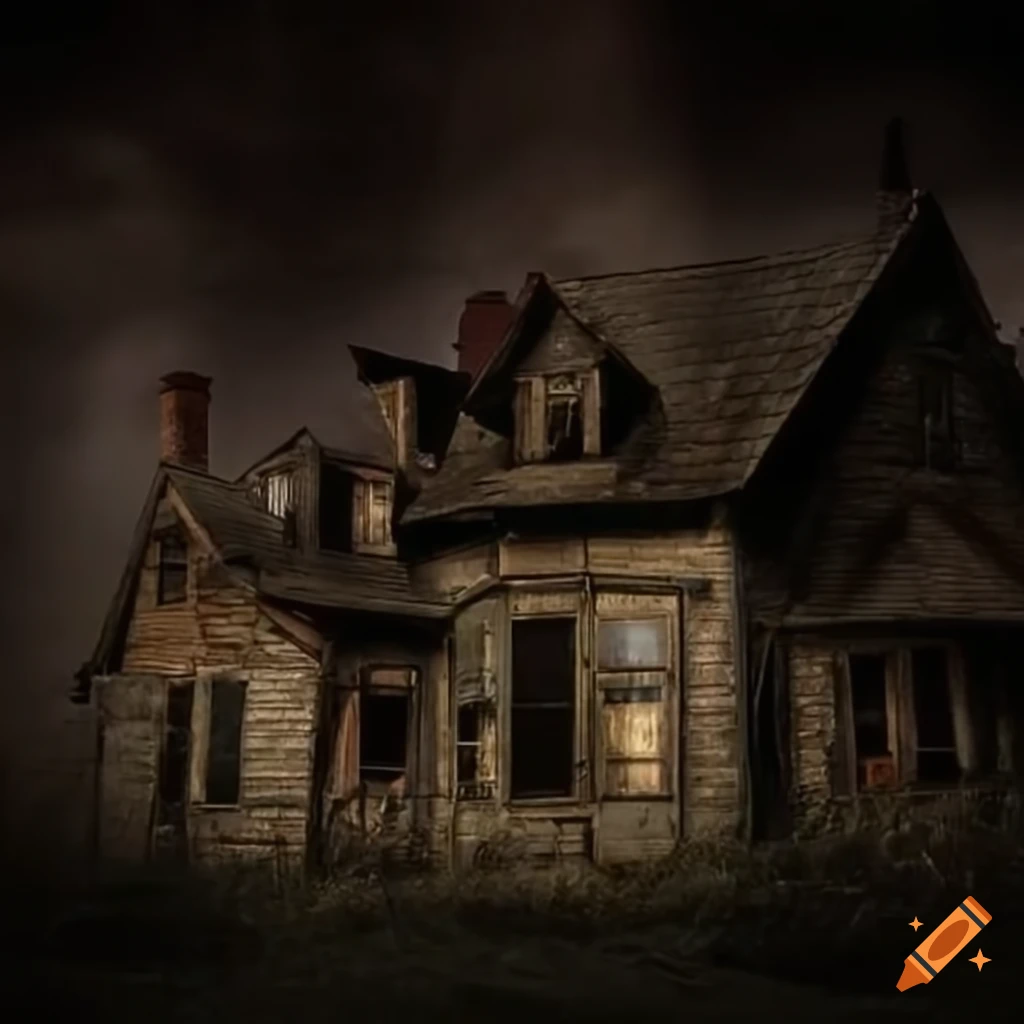 Old horror house on Craiyon