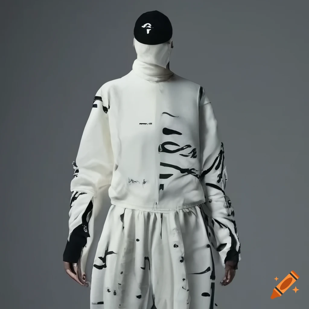 Maison Margiela designed full body white black & white birch texture ...